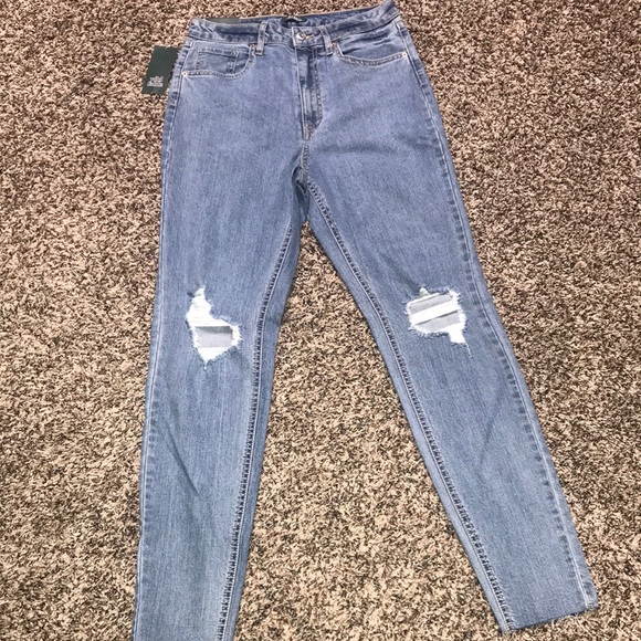 wild fable | Jeans | Wild Fable Super High Rise Skinny Distressed Blue ...